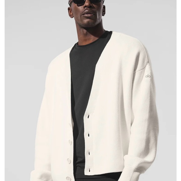 ALO Yoga | Sweaters | Alo Yoga Scholar Cardigan Sweater Relaxed Fit ...